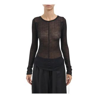 Andrea Ya'aqov Maglia Girocollo in Lana - - Knitwear - Damen - Schwarzk - S