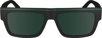 Calvin Klein Jeans CALVIN KLEIN Jeans Mens Sunglasses CKJ24603S - Matte Black with Solid Green Lens