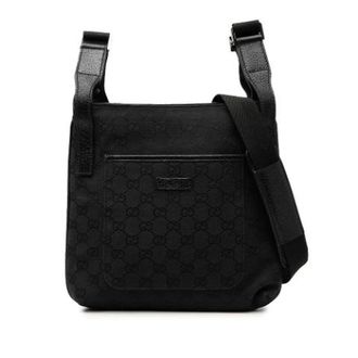 Gucci Sac bandouli&egrave;re en toile Pre-owned - Femme - Pre-owned - Noir - Taille: ONE Size