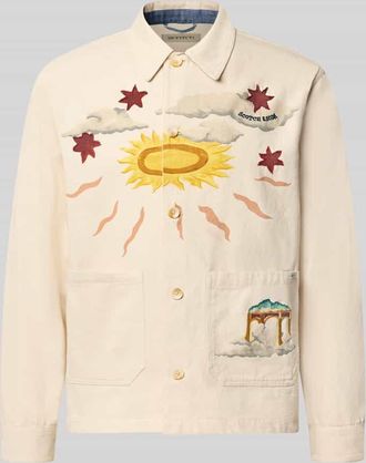 Scotch & Soda Regular Fit Overshirt mit Motiv-Prints- und -Applikationen