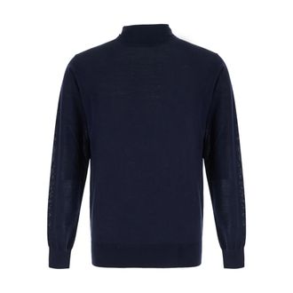 KANGRA Rollkragenpullover aus Wolle - - Knitwear - Herren - Blau - M