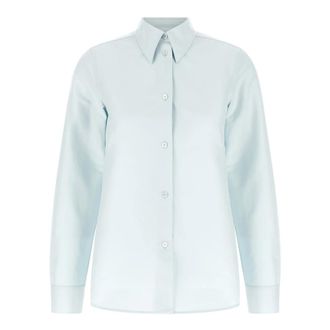 Jil Sander Leichtes Baumwollhemd - - Blouses & Shirts - Damen - Blau - XS