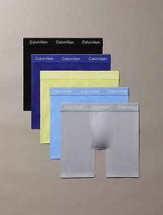 Calvin Klein Lot de 5 Boxers longs - Icon Cotton Stretch