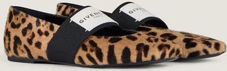 Givenchy Leopard-Print Hair Calf Flat - Tan