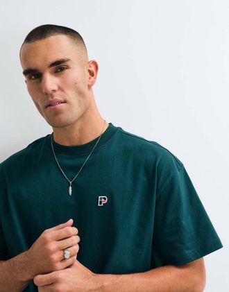 Parlez Clothing t-shirt oversize &agrave; logo en vert fonc&eacute;