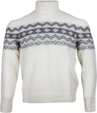 Eleventy Pull Col Rond - Blanc