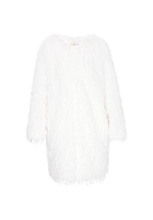 Izia Mantel Frauen Wei&szlig;