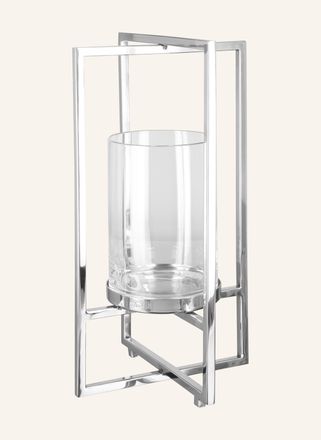 Fink Windlicht Mit Glas Norman silber