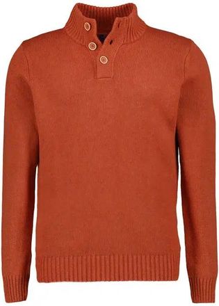 N.Z.A. Herren Pullover orange unifarben
