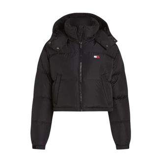 Tommy Jeans Cropped Alaska Puffer - - Jackets - Damen - Schwarzk - S