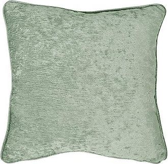 Curtina Gewebtes Kissen, Salbeigrün (43 x 43 cm), strukturiertes Chenille, luxuriöses Gewebe, Wohnzimmer/Schlafzimmer, Einlagen mit Bezügen