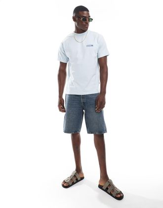 Dr. Denim Dash - Short standard à taille mi-haute - Bleu moyen délavé vintage