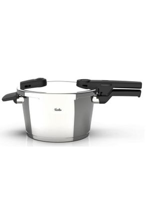 FISSLER Schnellkochtopf Vitaquick, Silber, Metall, 10.0 L, Druckregelventil, Druckanzeige, Kochen, T&ouml;pfe, Schnellkocht&ouml;pfe