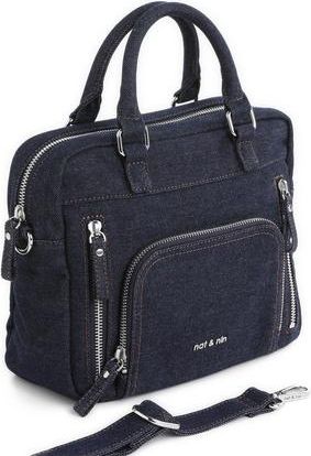 Nat & Nin Sac &agrave; main mini Macy en jean