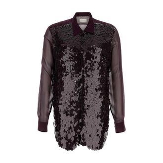 Dries Van Noten Herren, Shirts, Lila, XLGr&ouml;&szlig;e