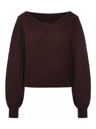 Pinko Pull Col Rond - Marron