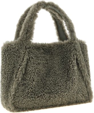 Stella McCartney Teddy Texture with Logo Embroidery Tote Bag - Gray