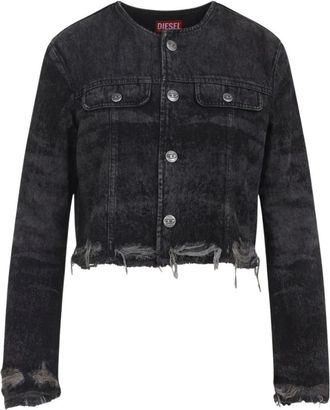 Diesel Damen, Jacken, Schwarzk, MGröße