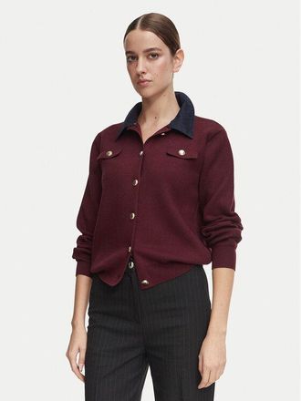 Morgan Strickjacke 252-MJEANE Dunkelrot Regular Fit