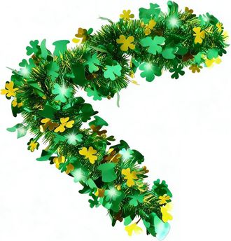 Generic St. Patricks Day-Girlande - 200 cm Lange -Gr&uuml;n-H&auml;ngedekoration, Irisches Festival-Banner-Ornament, Leichter, Wiederverwendbarer Saisonaler, Festliche 