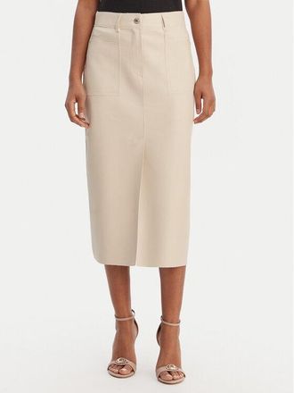 Morgan Rock aus Kunstleder 261-JILFIT Beige Slim Fit