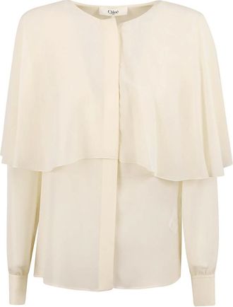 Chlo&eacute; Femme, Blouses et Chemises, Beige, Taille: 38 FR Collection de Chemises &Eacute;l&eacute;gantes