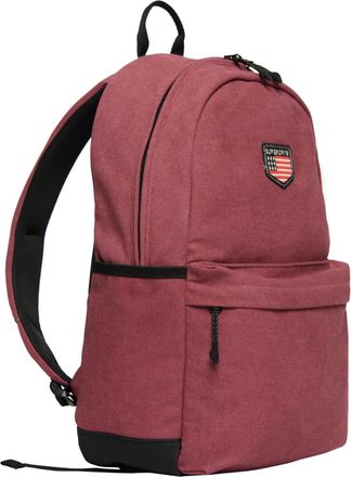 Superdry Damen Workwear Montana Rucksack aus Canvas Bordeauxrot 1SIZE
