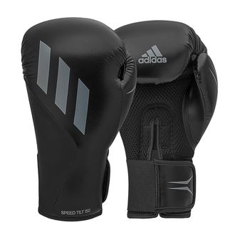 adidas Herren Tilt 150 Boxhandschuhe, Schwarz/Grau, 10 oz EU