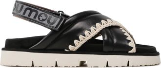 Mou Sandalen Mou New 03 Criss-Cross Upper SW461004C Schwarz