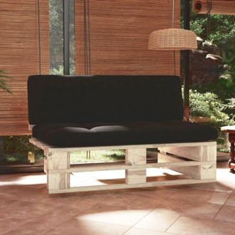 vidaXL Outdoor-Mittelsofa Paletten Impr&auml;gniertes Kiefernholz vidaXL