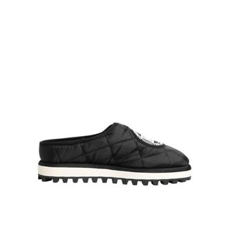 Dolce & Gabbana Schwarze Nylon Slip-On Sneakers - - Shoes - Herren - Schwarzk - 43 EU