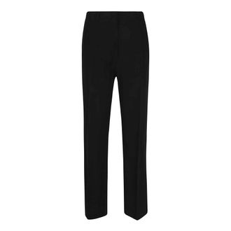 True Royal Leinen Schwarze Hose Made in Italy - - Trousers - Damen - Schwarzk - L