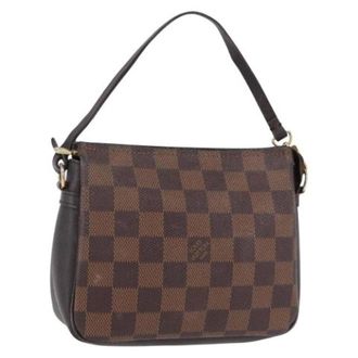 Louis Vuitton Pre-owned Damier Ebene Pouch - Femme - Pre-owned - Brun - Taille: ONE Size
