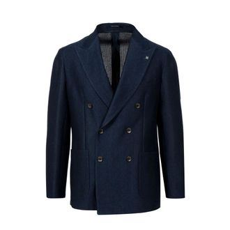 Tagliatore Homme, Vestes, Bleu, Taille: L Blazer crois&eacute;