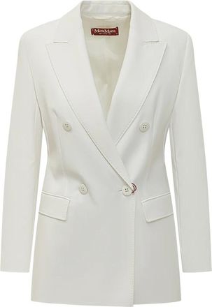 Max Mara Femme, Vestes, Blanc, Taille: 42 FR Grembo Blazer