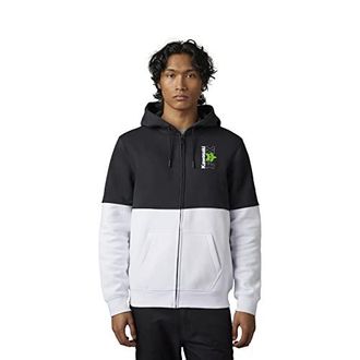 Fox FOX X KAWI Sweat à capuche zippé en polaire Noir/blanc
