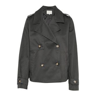 Kaffe Schwarze Austernjacke - Stilvolles Modell - - Jackets - Damen - Schwarzk - 3XL