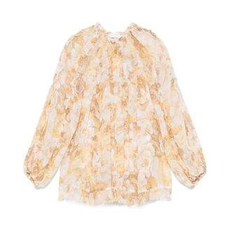 Zimmermann Bluse mit Blumenmuster und hohem Kragen - - Blouses & Shirts - Damen - Mehrfarbig - M