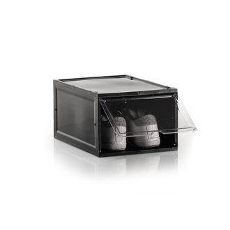 tomasucci Jones shoe box/shoe rack, clear/black