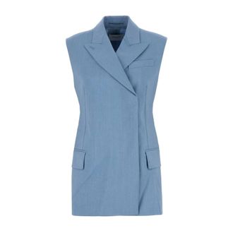 Sportmax Femme, Vestes, Bleu, Taille: 42 FR Ilex Vest