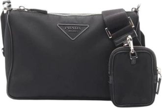 Prada unisex, Pre-owned, Noir, Taille: ONE Size Sac bandouli&egrave;re en nylon Pre-owned