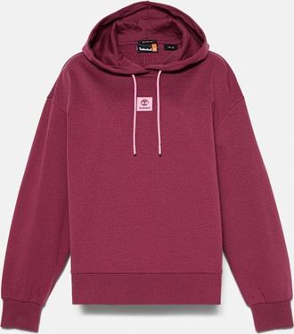 Timberland Loopback-Hoodie mit Stack-Logo f&uuml;r Damen in Burgunderrot, Damen, Burgunderrot, Gr&ouml;&szlig;e