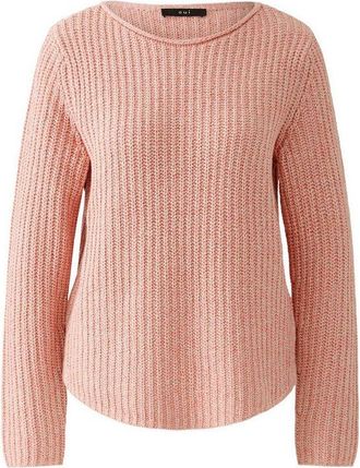 Oui Rundhalspullover NAOLIN Pullover Baumwollmischung