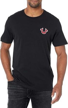 True Religion Buddha Logo Crew Neck Tee T-Shirt, Black, XXX-Large Homme