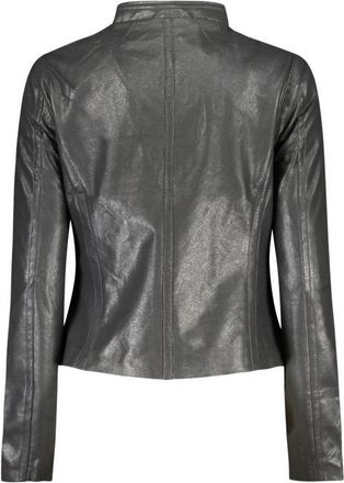 Desigual Outdoorjacke Modische Damenjacke Schwarz mit Taschen und Rei&szlig;verschluss