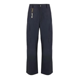 Darkpark Marineblaue Baumwoll-Twill-Kordelzugshose - - Trousers - Herren - Blau - S