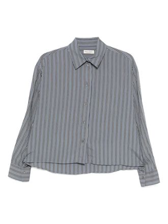 Marc O'Polo chemise ray&eacute;e &agrave; manches longues - Gris