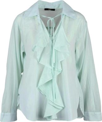 Seventy Femme, Blouses et Chemises, Vert, Taille: 36 FR Blusa Lam&egrave;