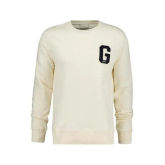 GANT Homme, Sweatshirts et sweats &agrave; capuche, Beige, Taille: L G Badge Sweat C Neck