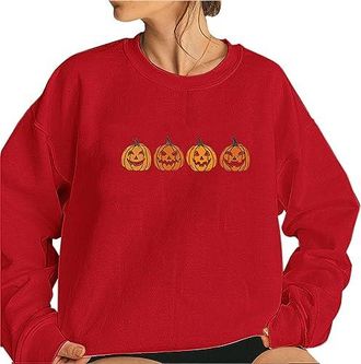 Generic Veste de surv&ecirc;tement pour femme - Pull imprim&eacute; t&ecirc;te - Sweat-shirt &agrave; manches longues - Sweatshirt pour adolescentes et filles - Costume dHalloween - Pu